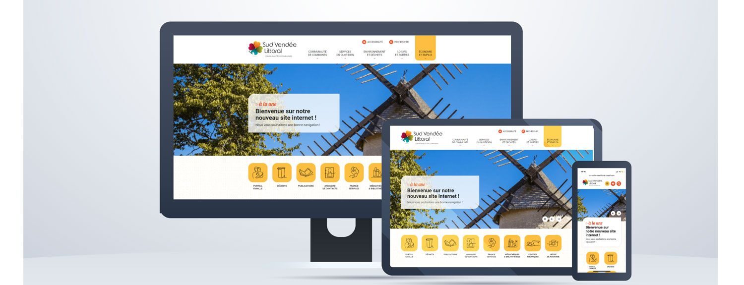 Un nouveau site Internet pour Sud Vendée Littoral - Sud Vendée Littoral