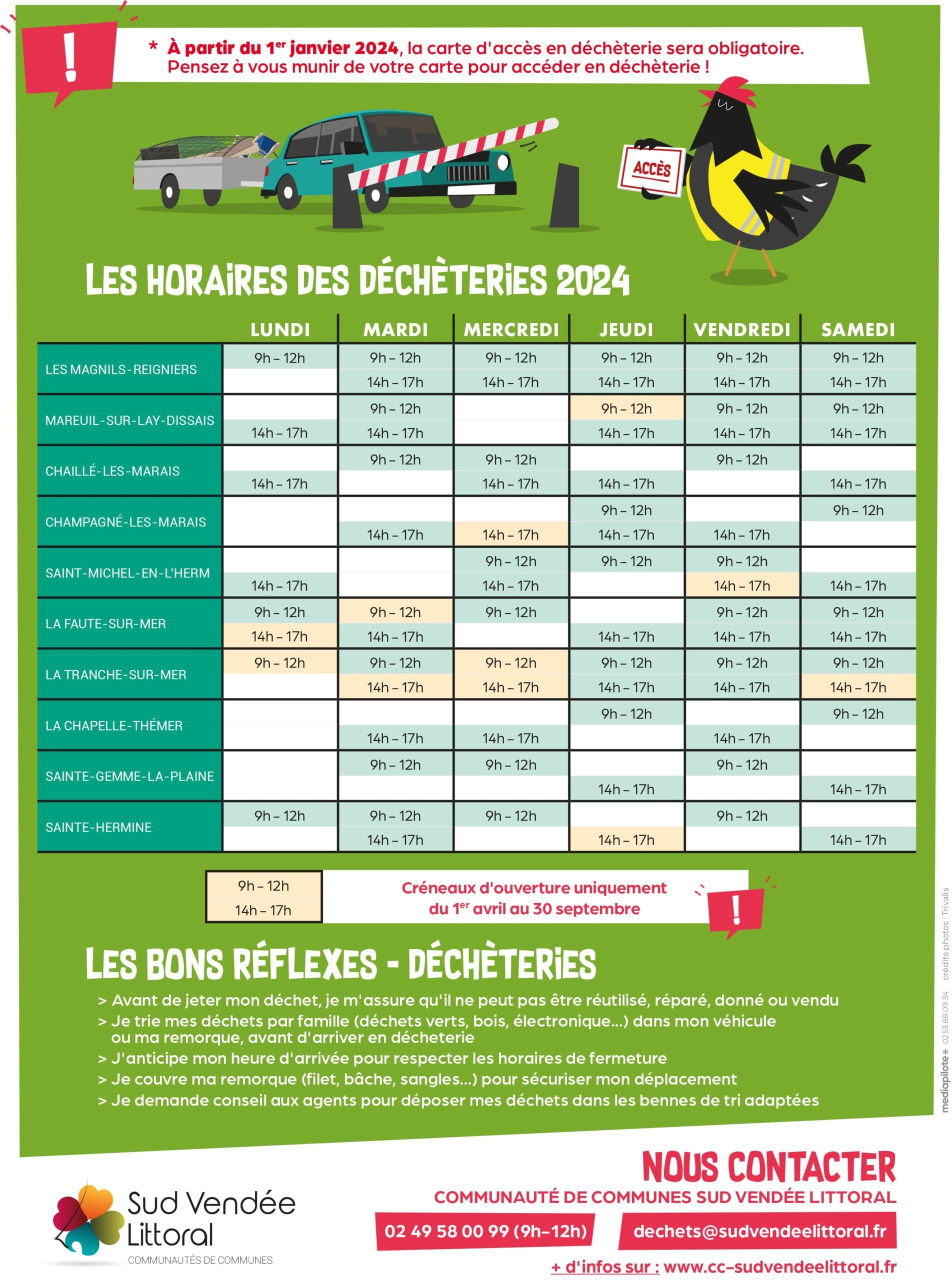 Horaires Dechetterie Vertou